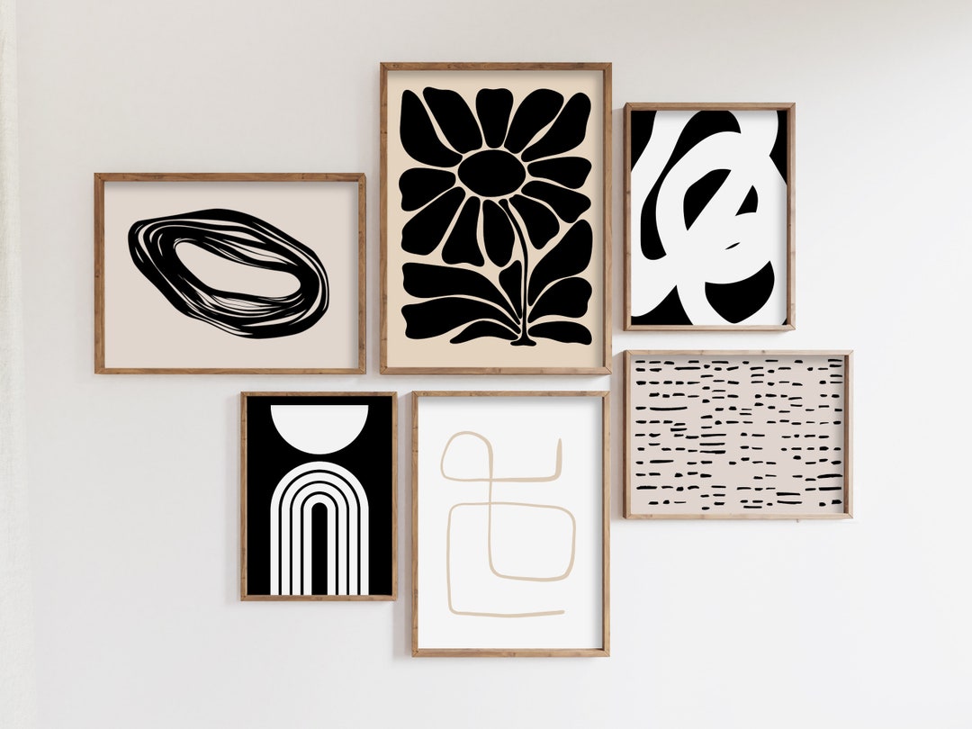 Gallery Wall Set of 6 | Bundle Print Set | Neutral Gallery Wall ...