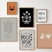 Halloween Prints Set of 6 Printable Set Halloween Wall Art Halloween ...