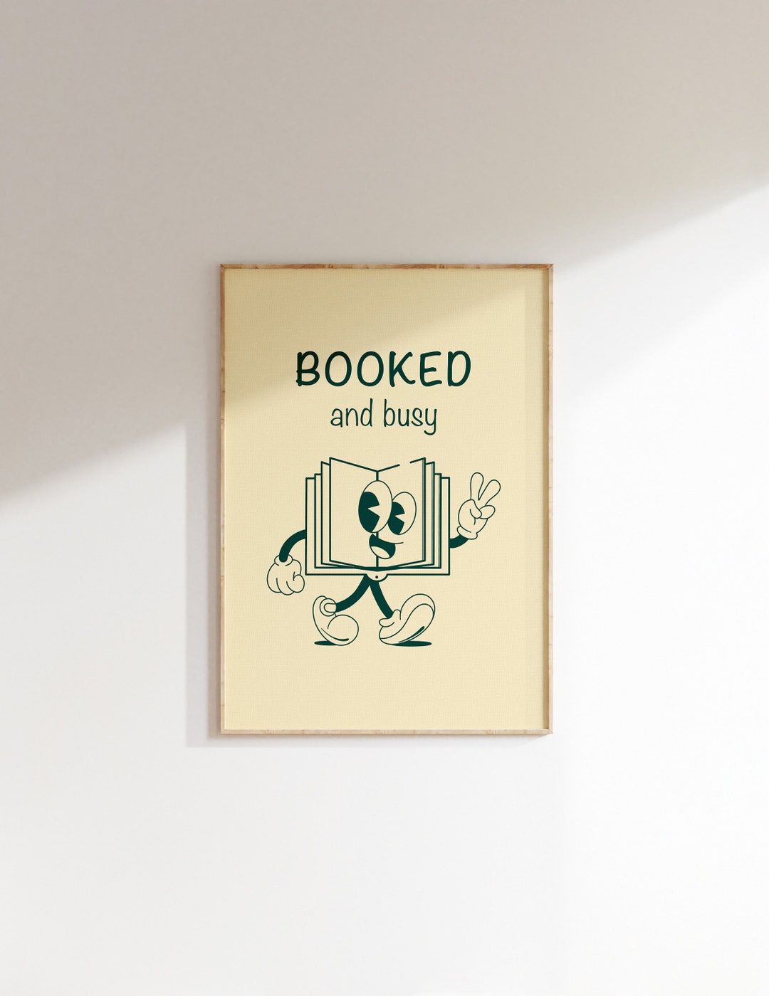 Booked and Busy, Reading Corner Print, Reading Corner Sign, Reading ...