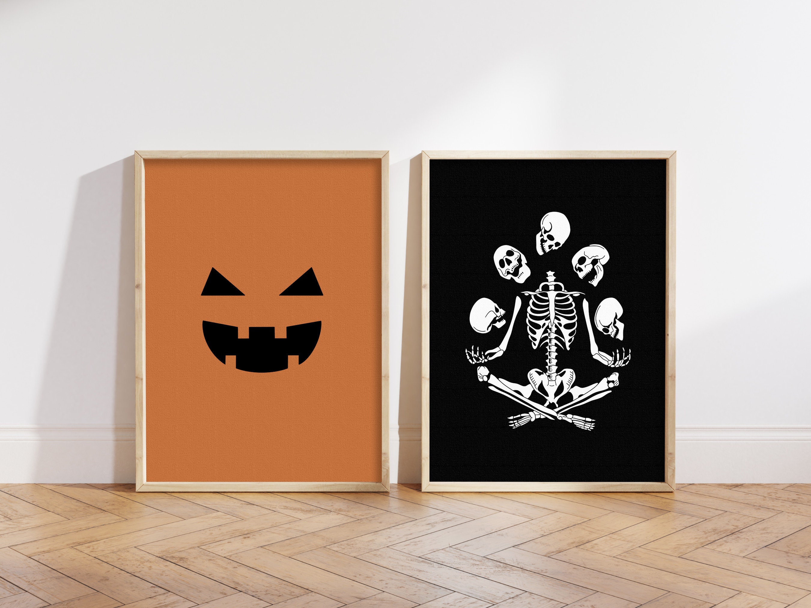 Halloween Prints Set of 6 Printable Set Halloween Wall Art Halloween ...