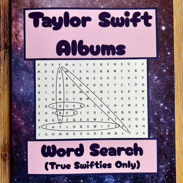 Taylor Swift Word Search Free Printable - Word Search Maker