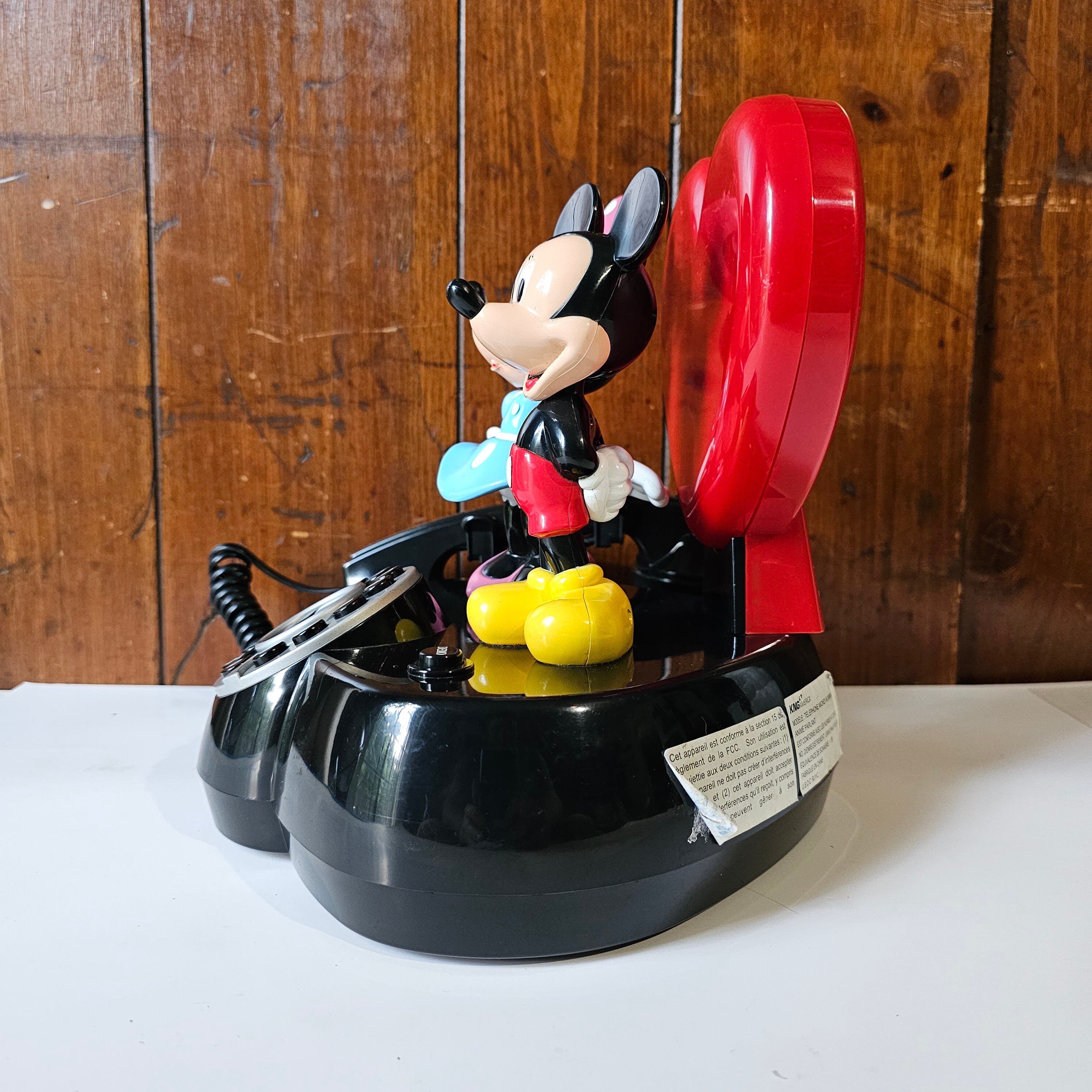 90's Vintage Disney Mickey & Minny Mouse Animated Talking Phone - Etsy