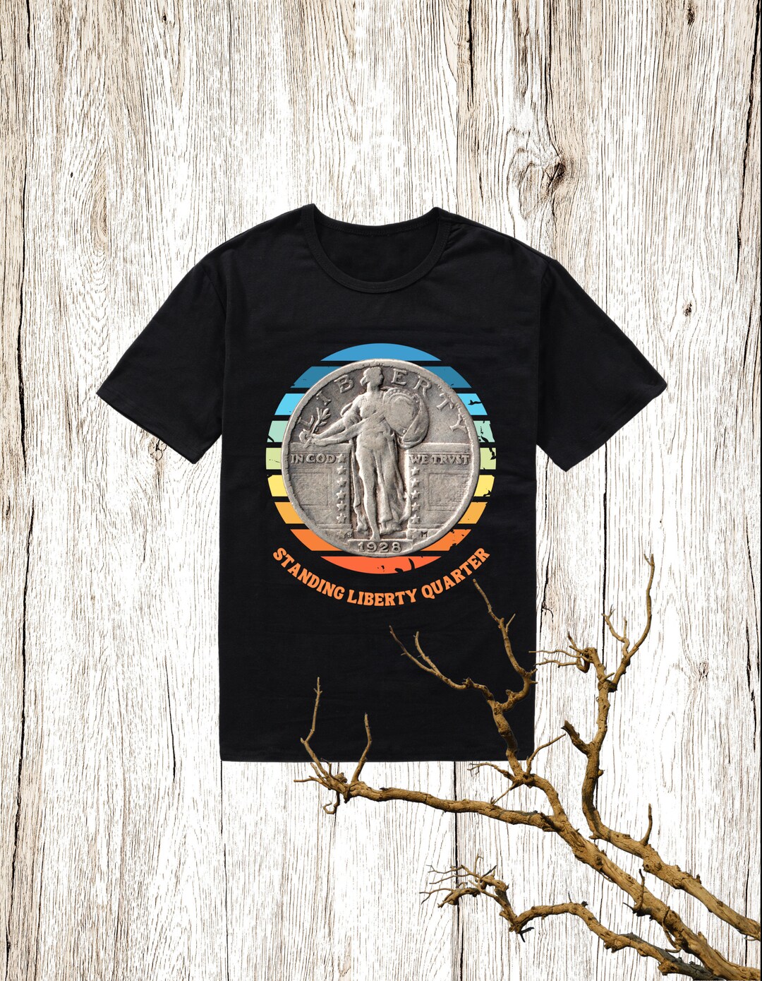 Standing Liberty Quarter Coin Shirt, Coin Collector Numismatic T-shirt ...