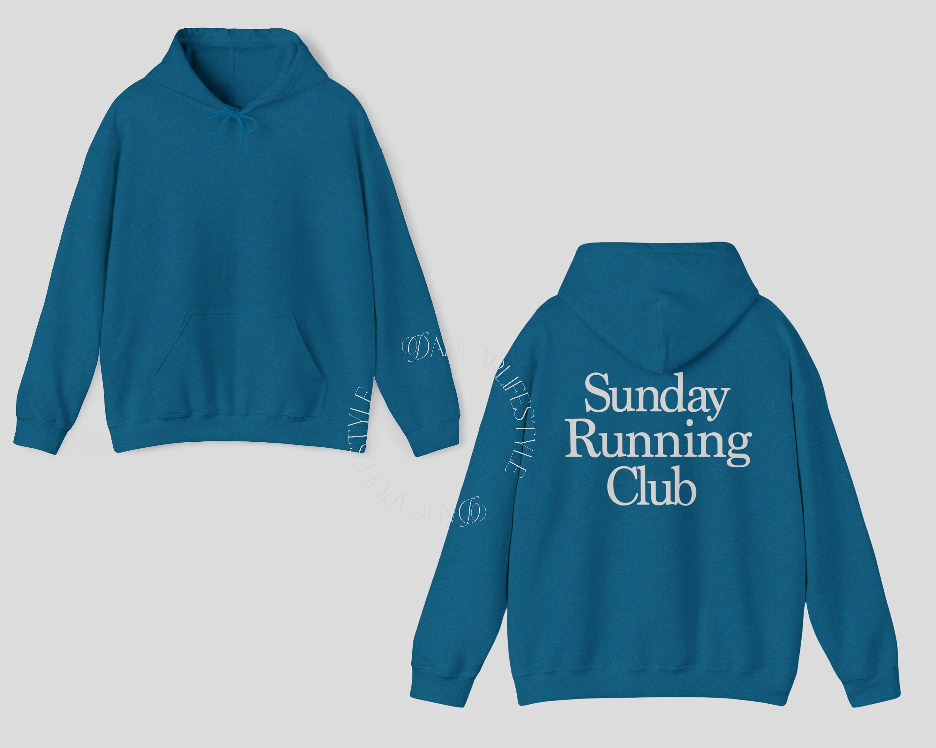 Sunday Running Club Hoodies Wellness Gift for Runner Gymnastics ...