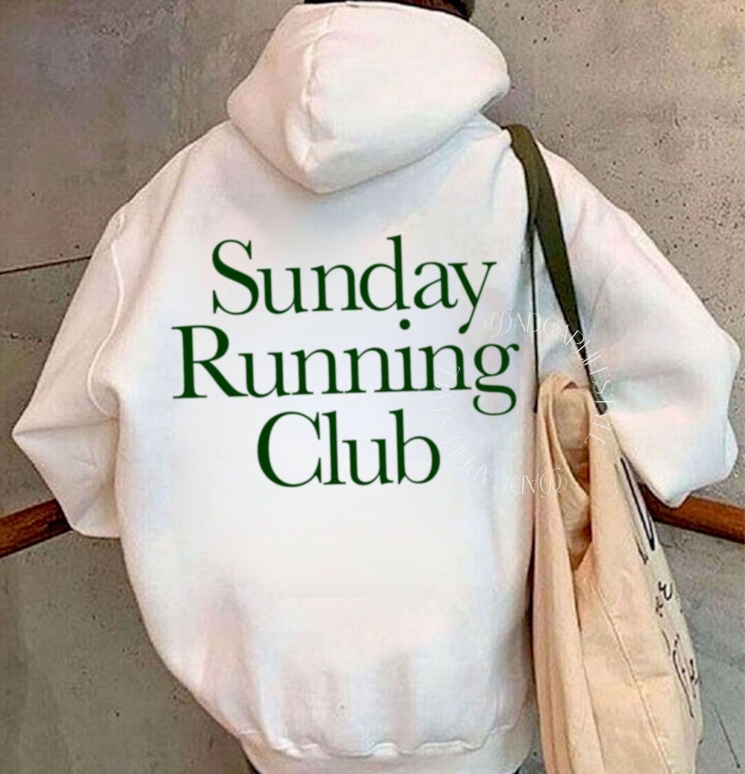 Sunday Running Club Hoodies Wellness Health Club Runner Joggers ...