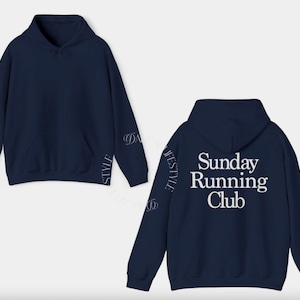 Sunday Running Club Hoodies Wellness Health Club Runner Joggers ...