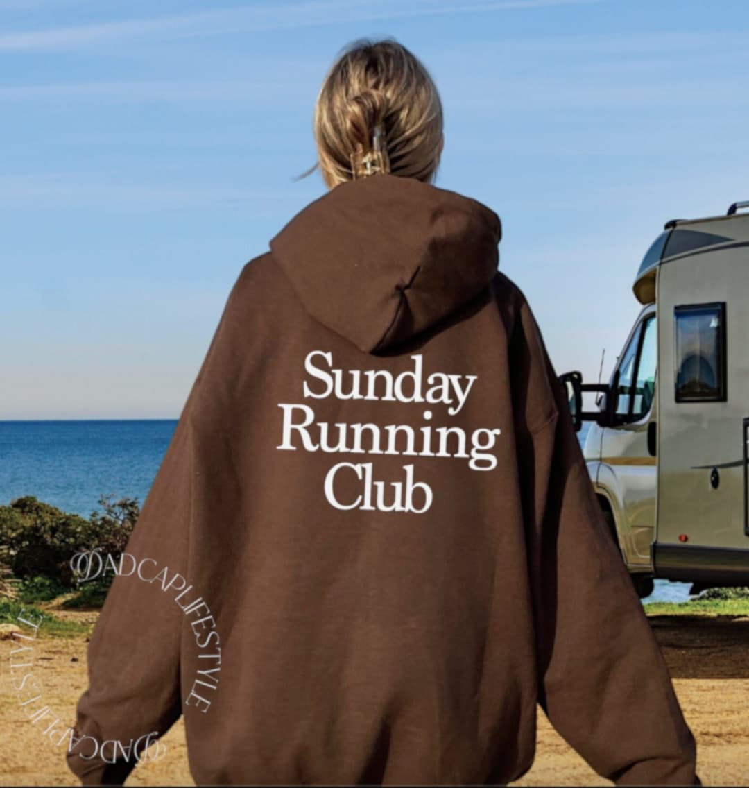 Sunday Running Club Hoodies Wellness Gift for Runner Gymnastics ...