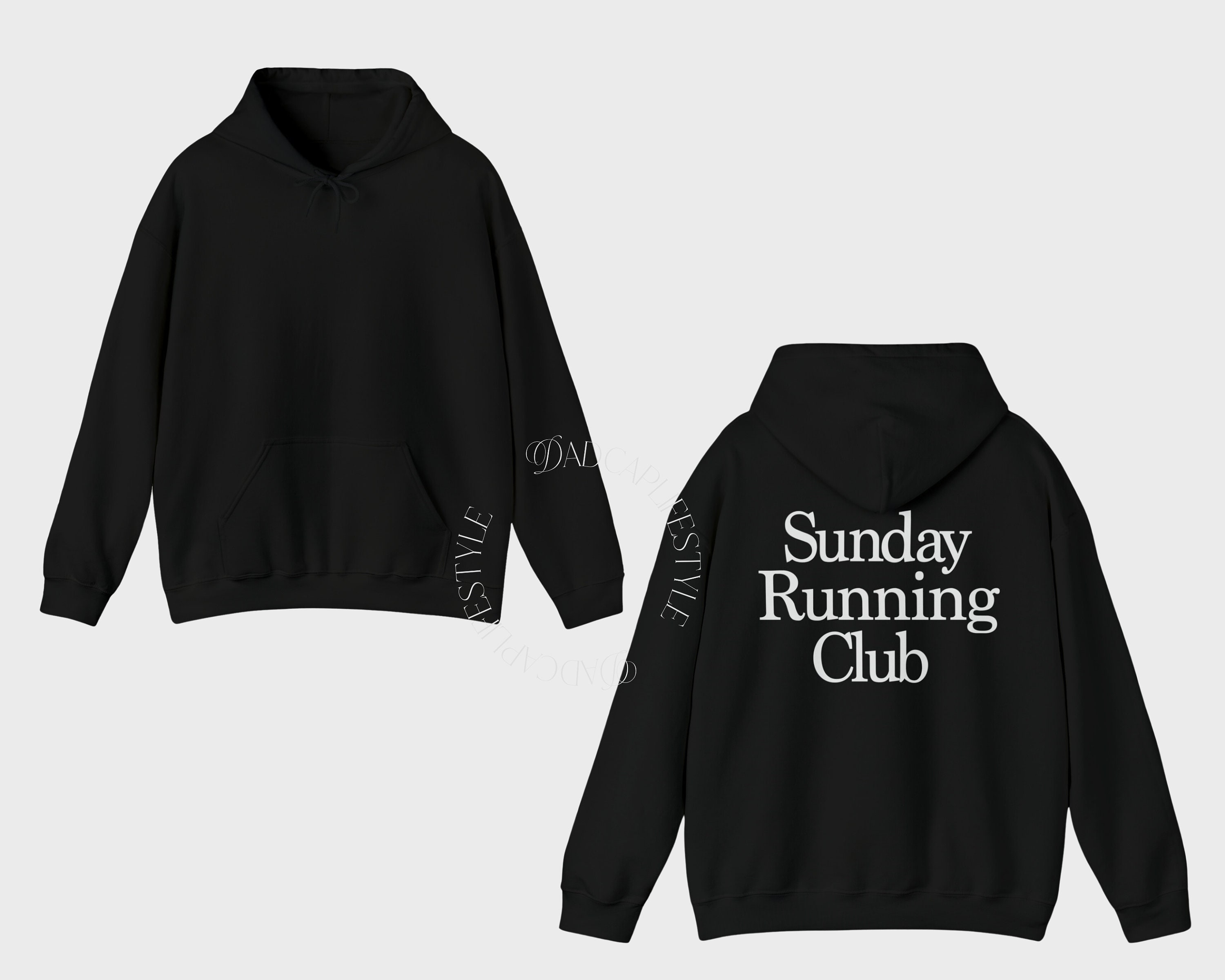 Sunday Running Club Hoodies Wellness Gift for Runner Gymnastics ...