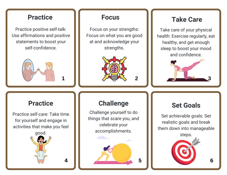 52 Printable Flashcards to Boost Your Self-confidence Self - Etsy