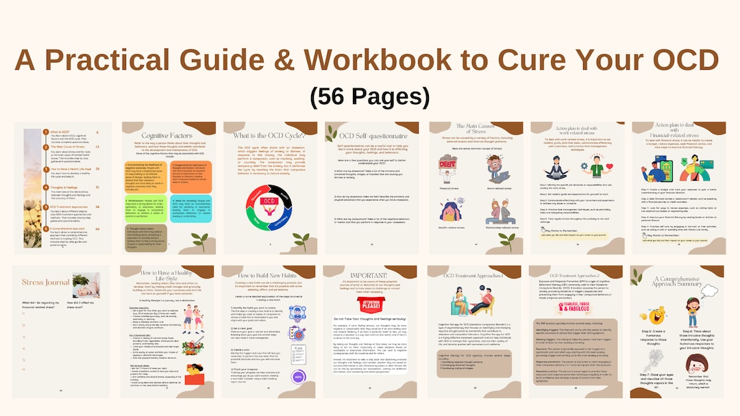 OCD Awareness Planner, Ocd Therapy Printable, Ocd Awareness Manual ...