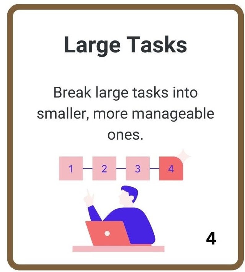 60 Printable Flashcards to Boost Your Productivity and Time - Etsy