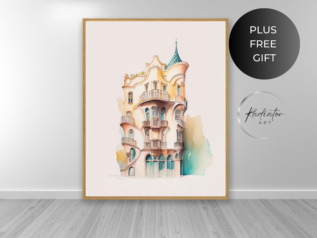 Fine Art Print Casa Batlló | Gaudí-inspired Artwork, Print Wall Art ...