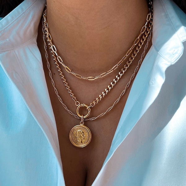 Layered Necklace Set - Etsy