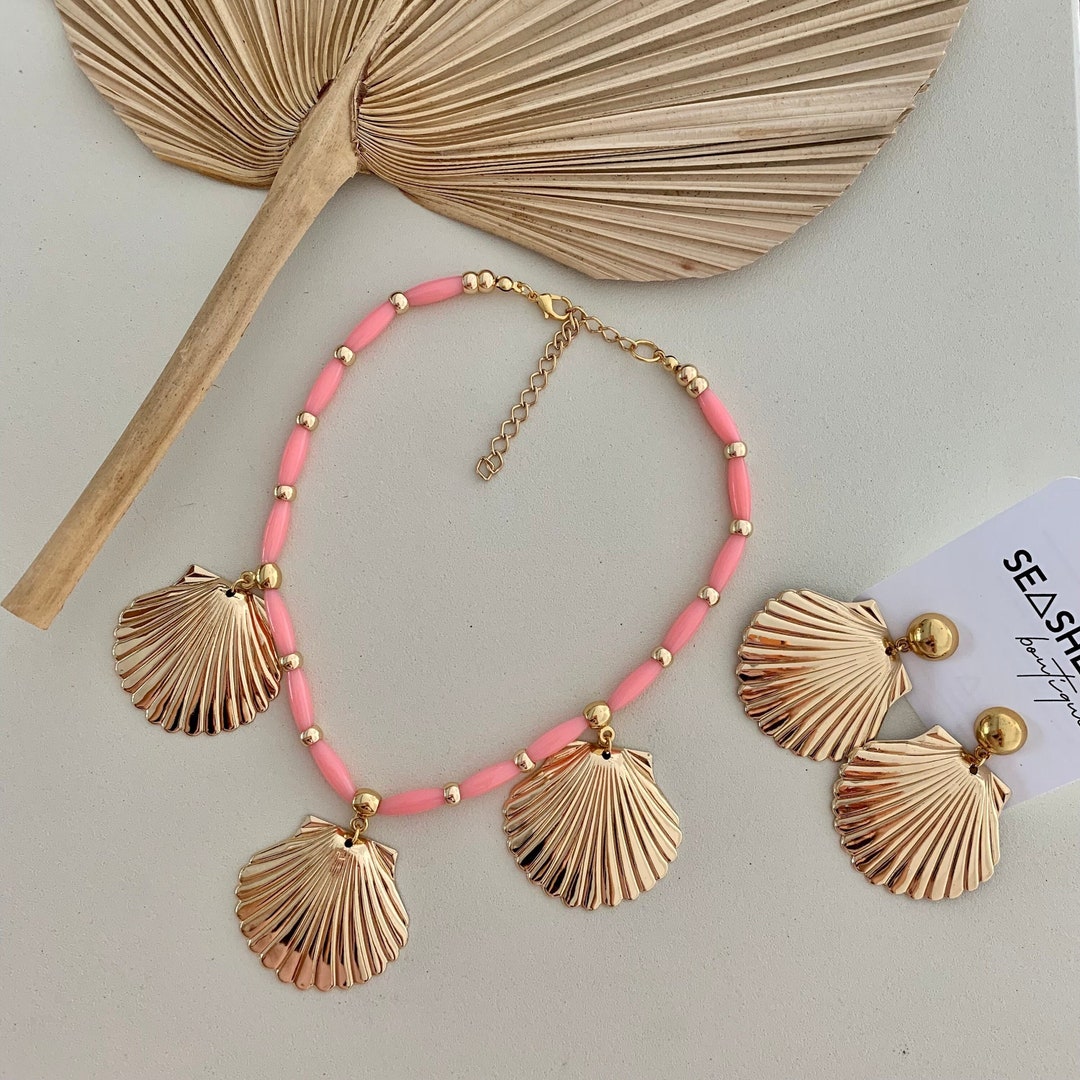 Barb Pink Seashell Necklace Barb Land Movie Inspired Doll Dream House ...