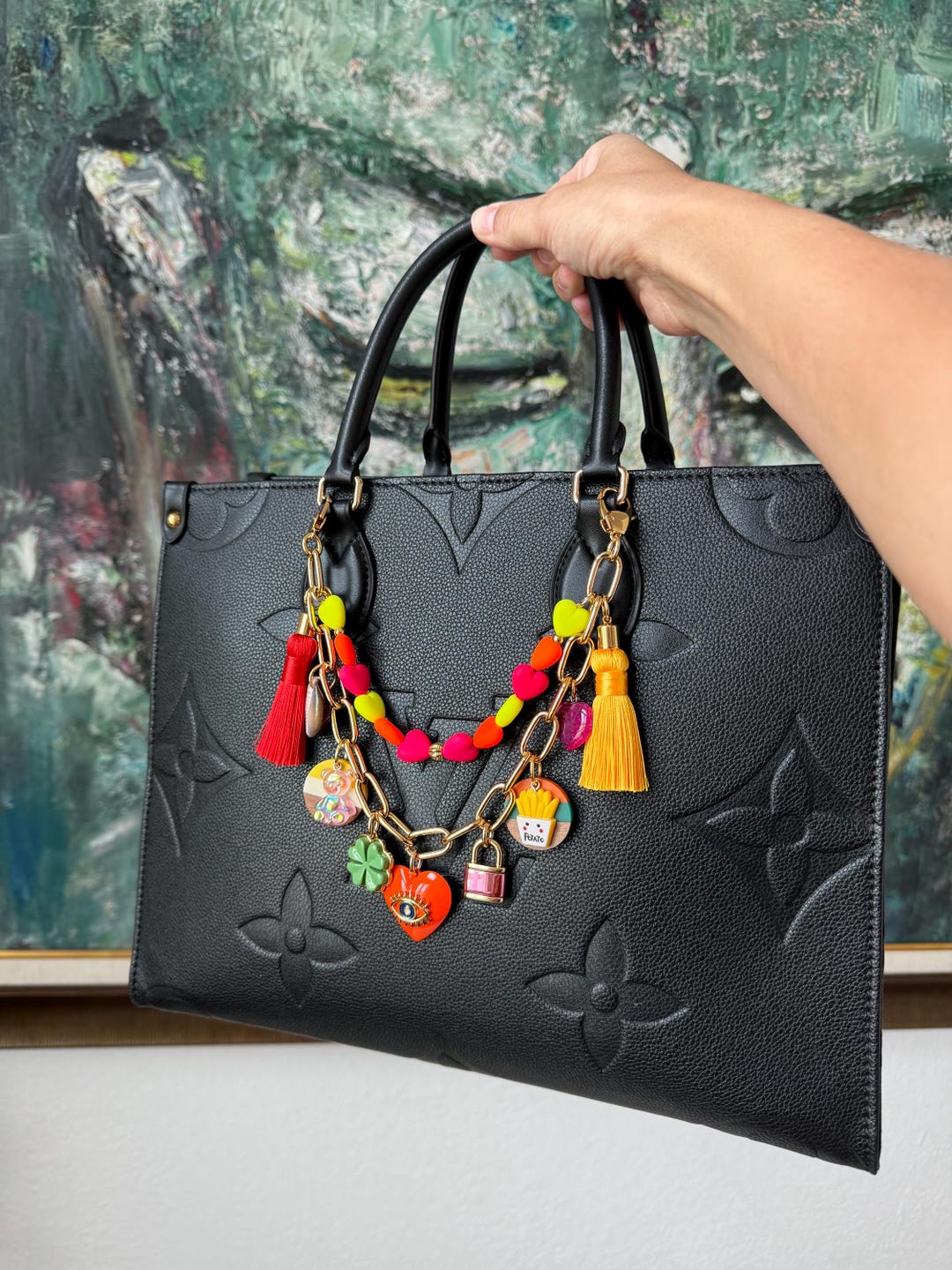 Colorful Bag Charm Chain | Bag Charm Trend Accessory | Aesthetic Bag ...