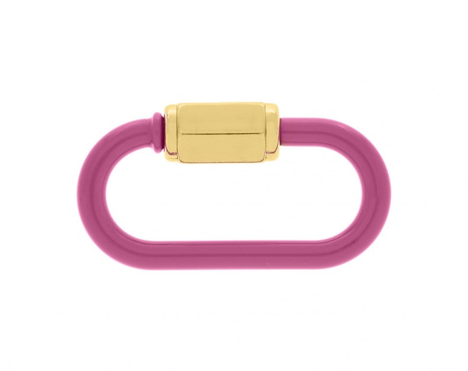 Enamel Carabiner Clasp | Pink Carabiner | Turquoise Carabiner | Orange ...