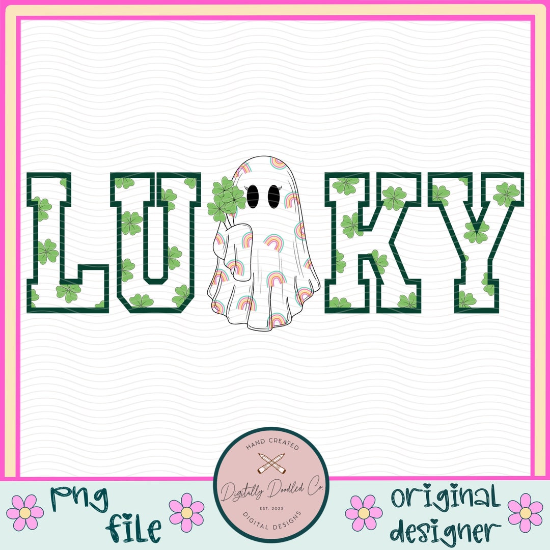 St. Patrick’s Day Ghost Png•st Patricks Day Png•rainbow Ghost Png•ghost ...