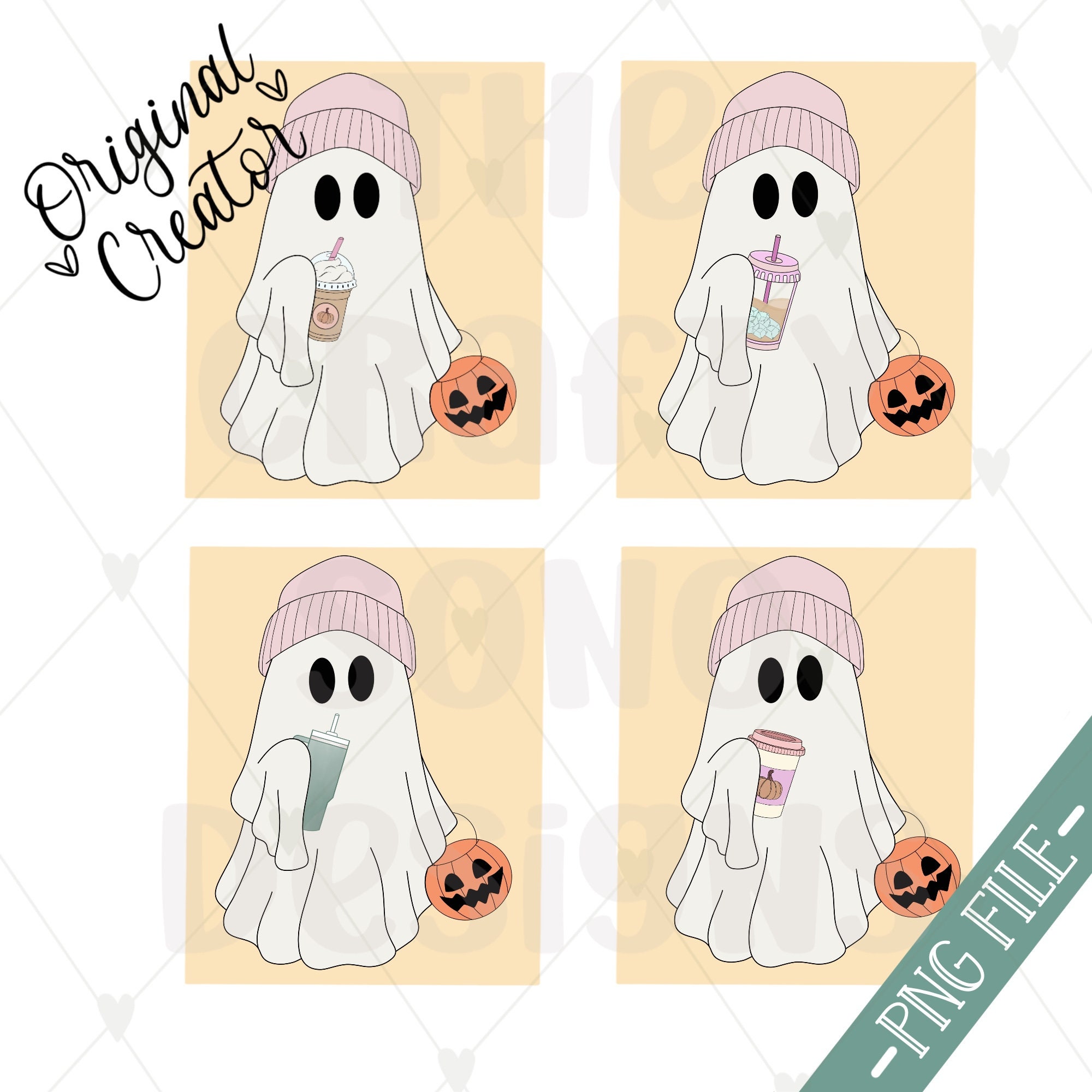 Cute Ghost Drinking Coffee Png•ghost Holding Coffee•ghost Holding ...