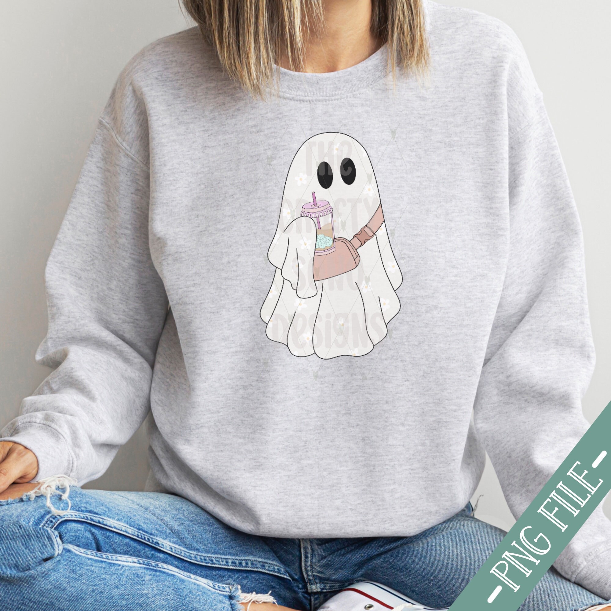 Cute Ghost Drinking Coffee Png•ghost Holding Coffee•ghost Holding ...