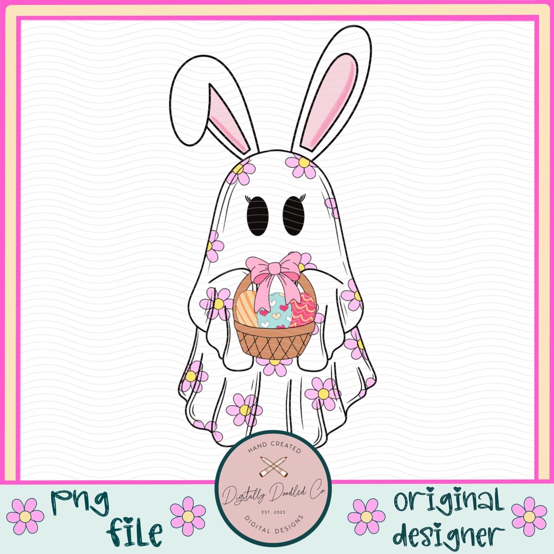 Easter Ghost Png•bunny Ghost Png•spooky Easter Png•easter Egg Png ...