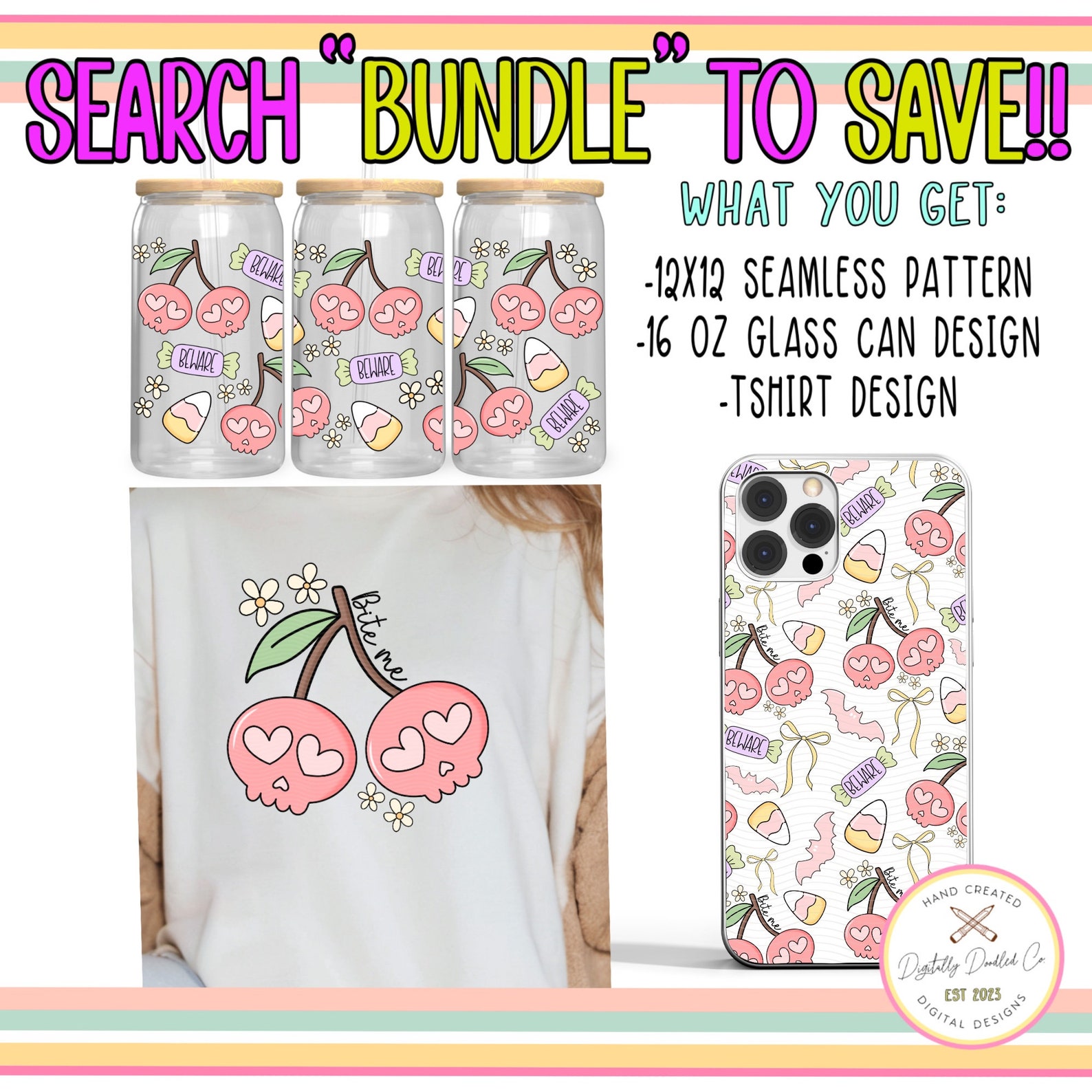 Skeleton Cherries Png•girly Halloween•gothic Girly•coquette Halloween ...