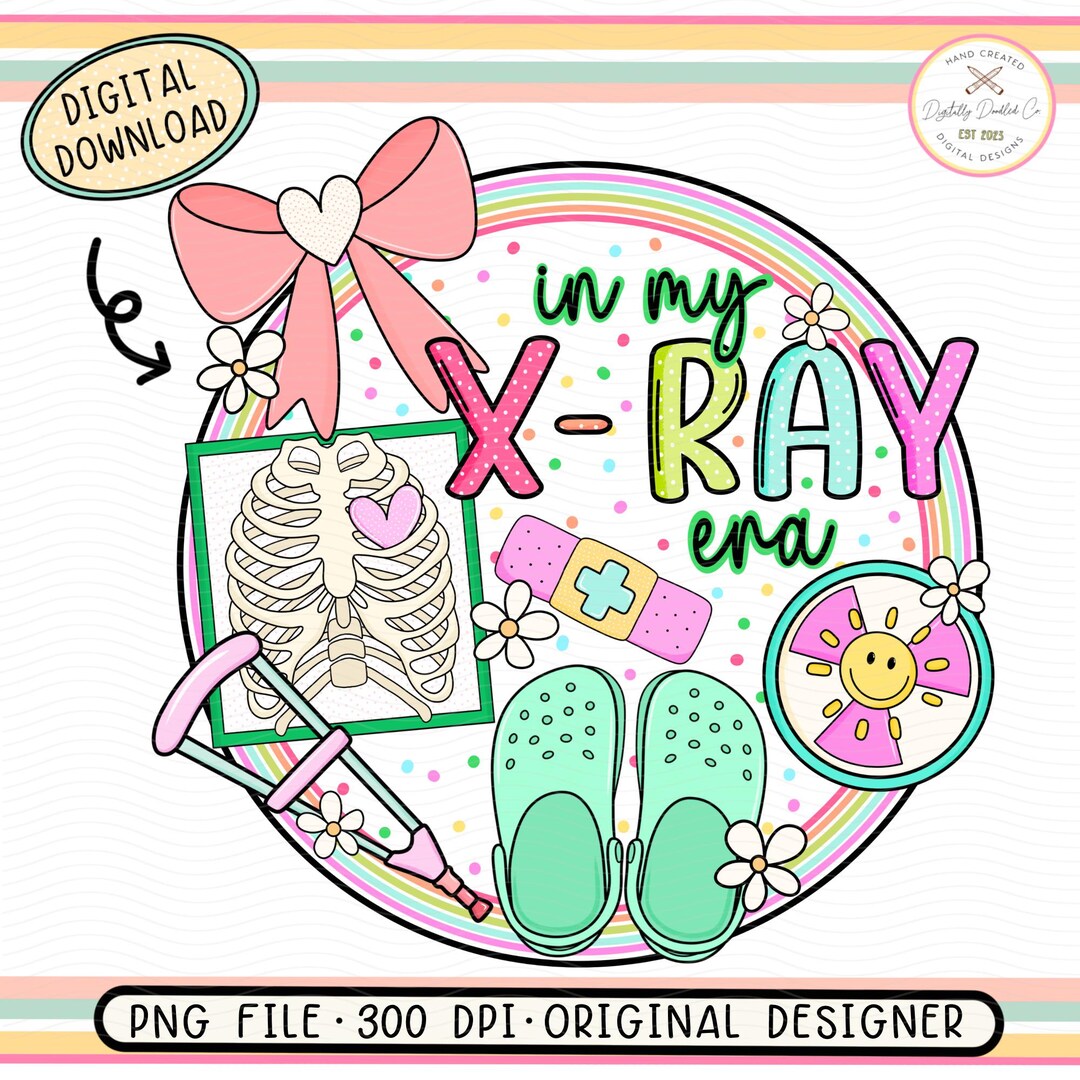 In My X-ray Era Png•radiology Doodles Png•rad Tech Png•rainbow Medical ...