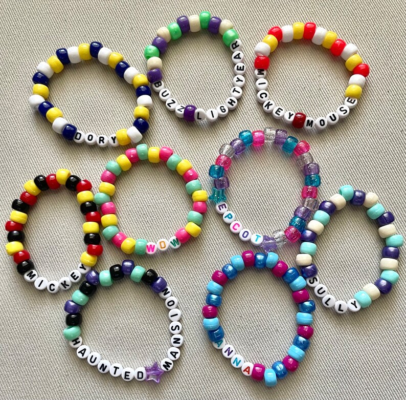 Magic Theme Park Inspired Friendship Bracelets Pack, Mystery or Custom ...