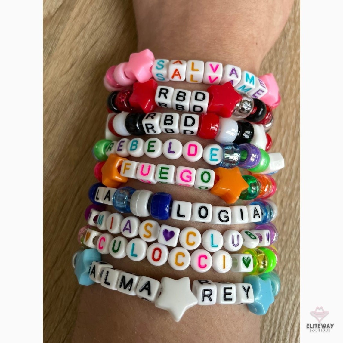 RBD Soy Rebelde Tour 2023 Mystery Trading Pulseras de la Amistad para ...