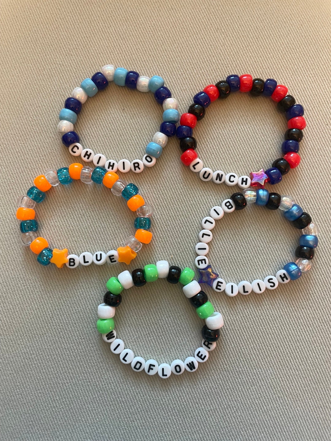 Billie Eilish Hit Me Hard and Soft Tour Friendship Bracelets Pack ...