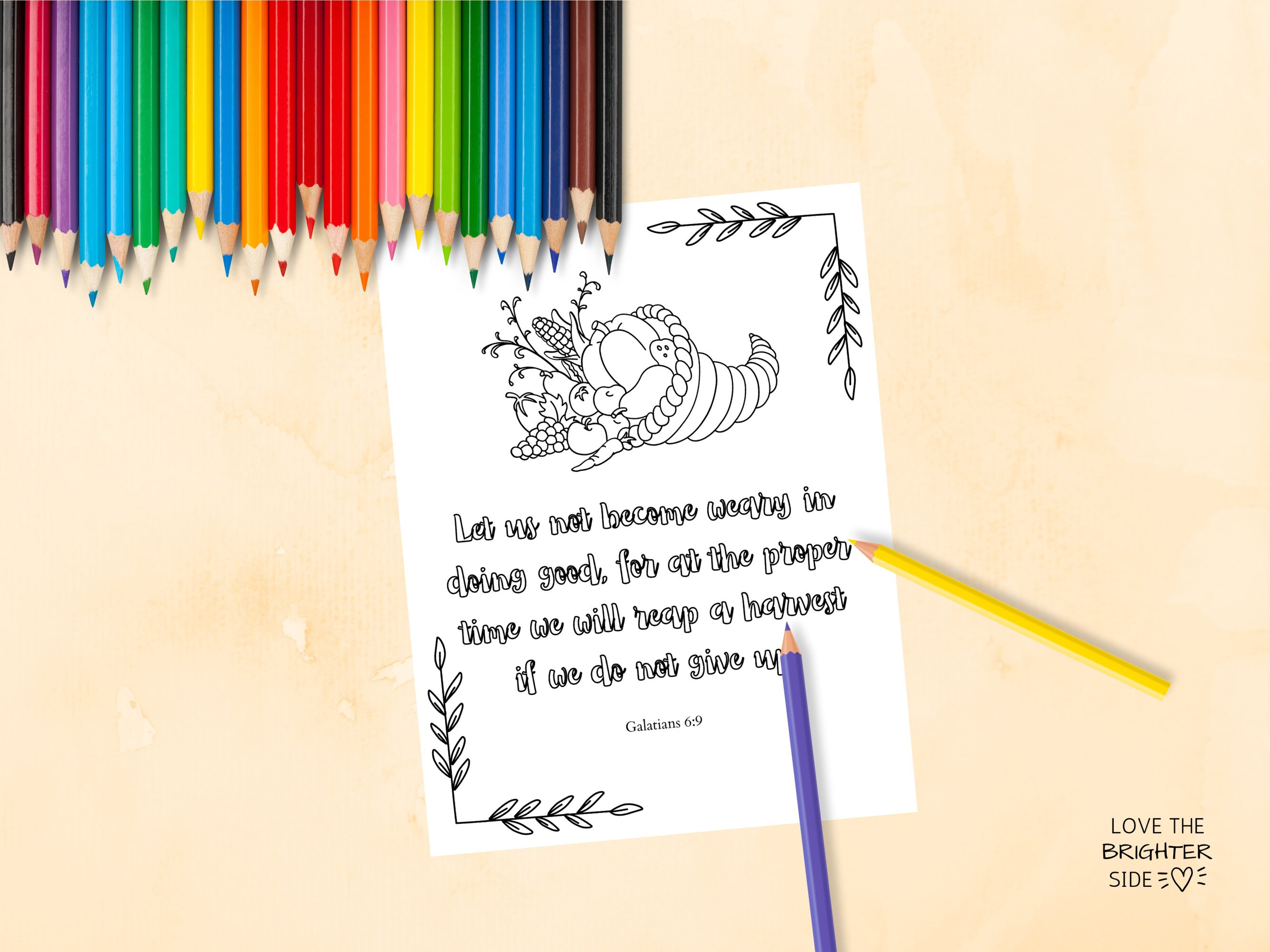 Printable Fall Bible Verse Coloring Pages Set - Etsy