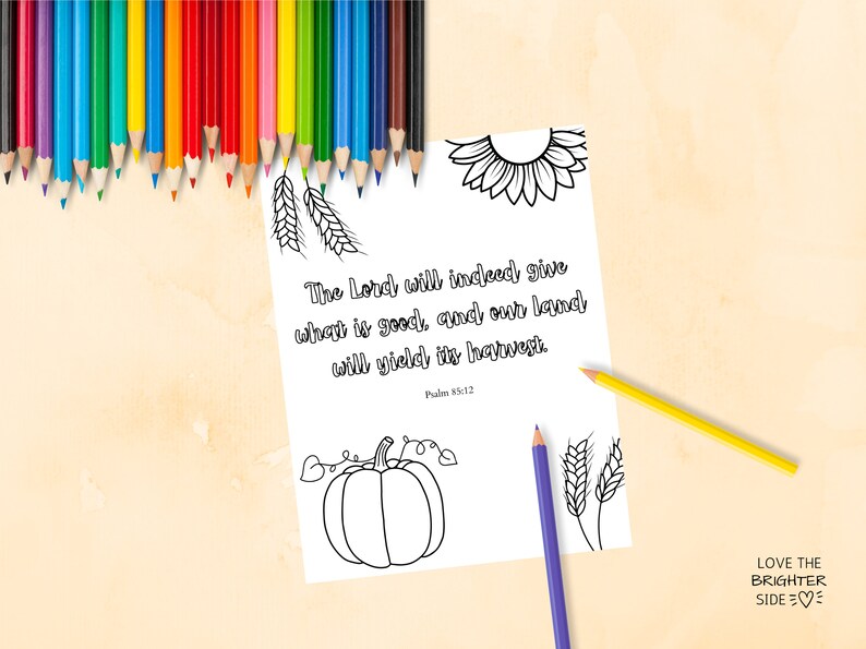 Printable Fall Bible Verse Coloring Pages Set - Etsy