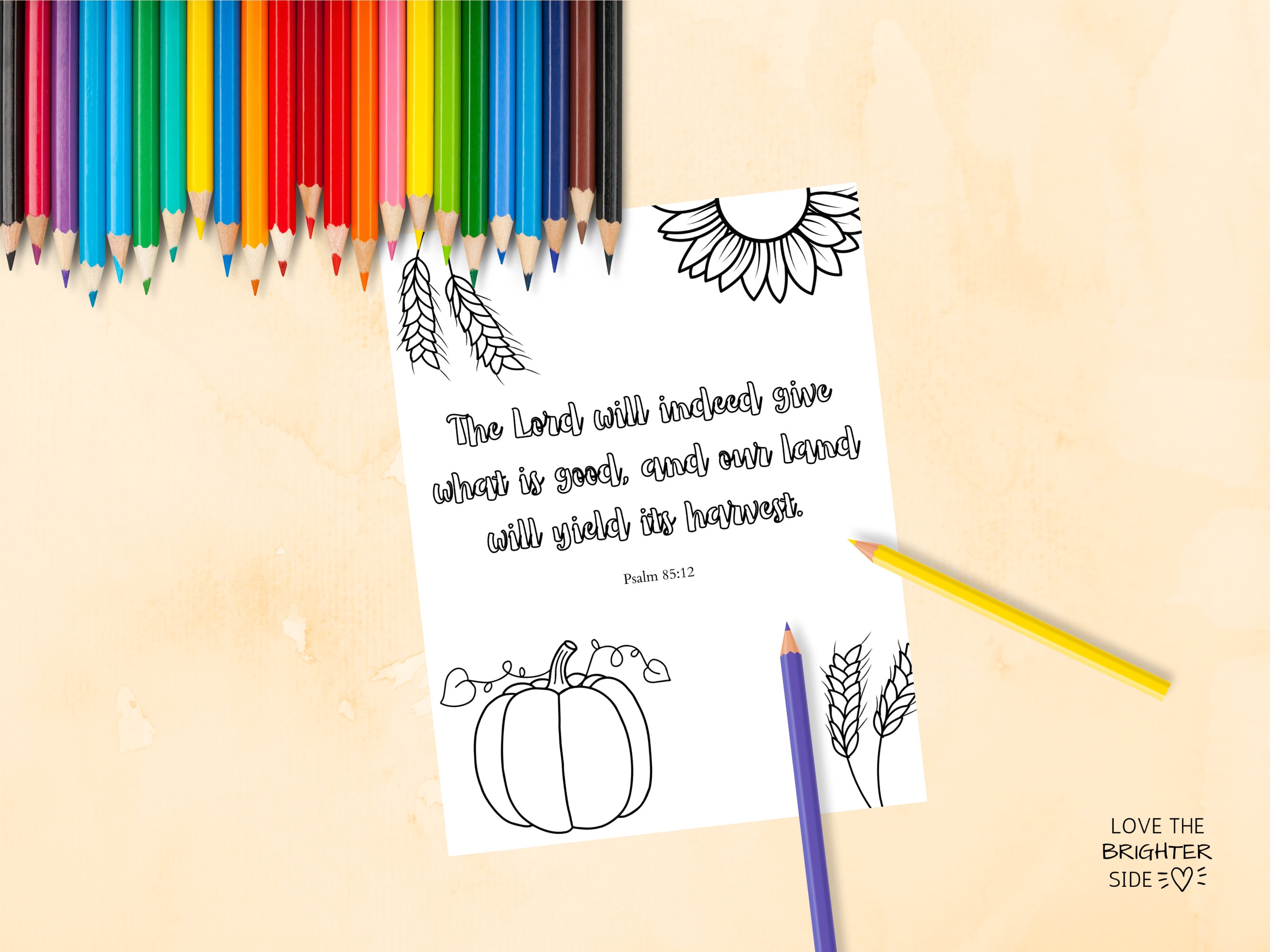 Printable Fall Bible Verse Coloring Pages Set - Etsy