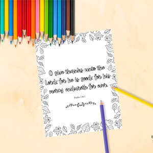 Printable Fall Bible Verse Coloring Pages Set - Etsy