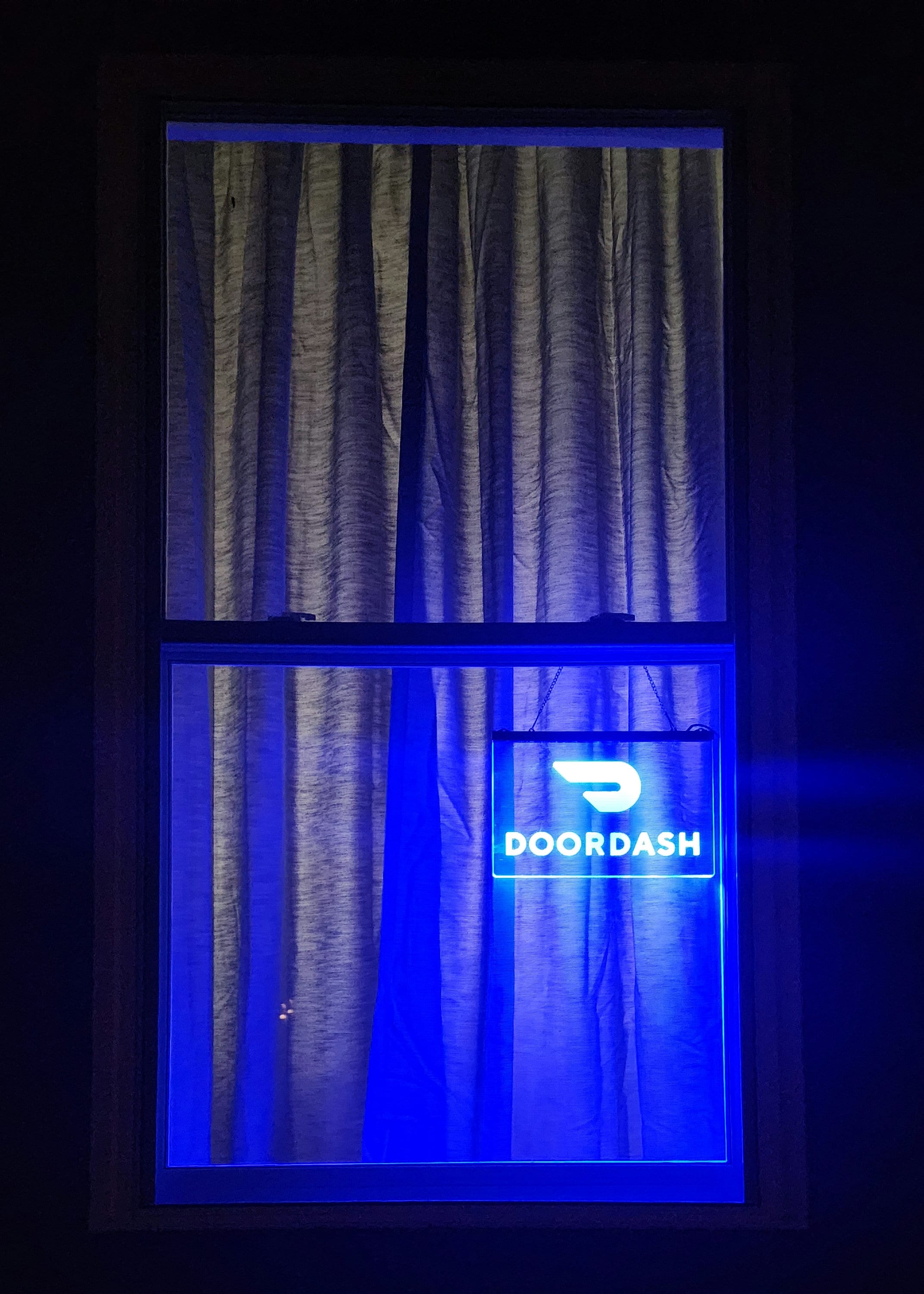 LED Delivery Service Window Sign Doordash Instacart Uber Grubhub Shipt ...