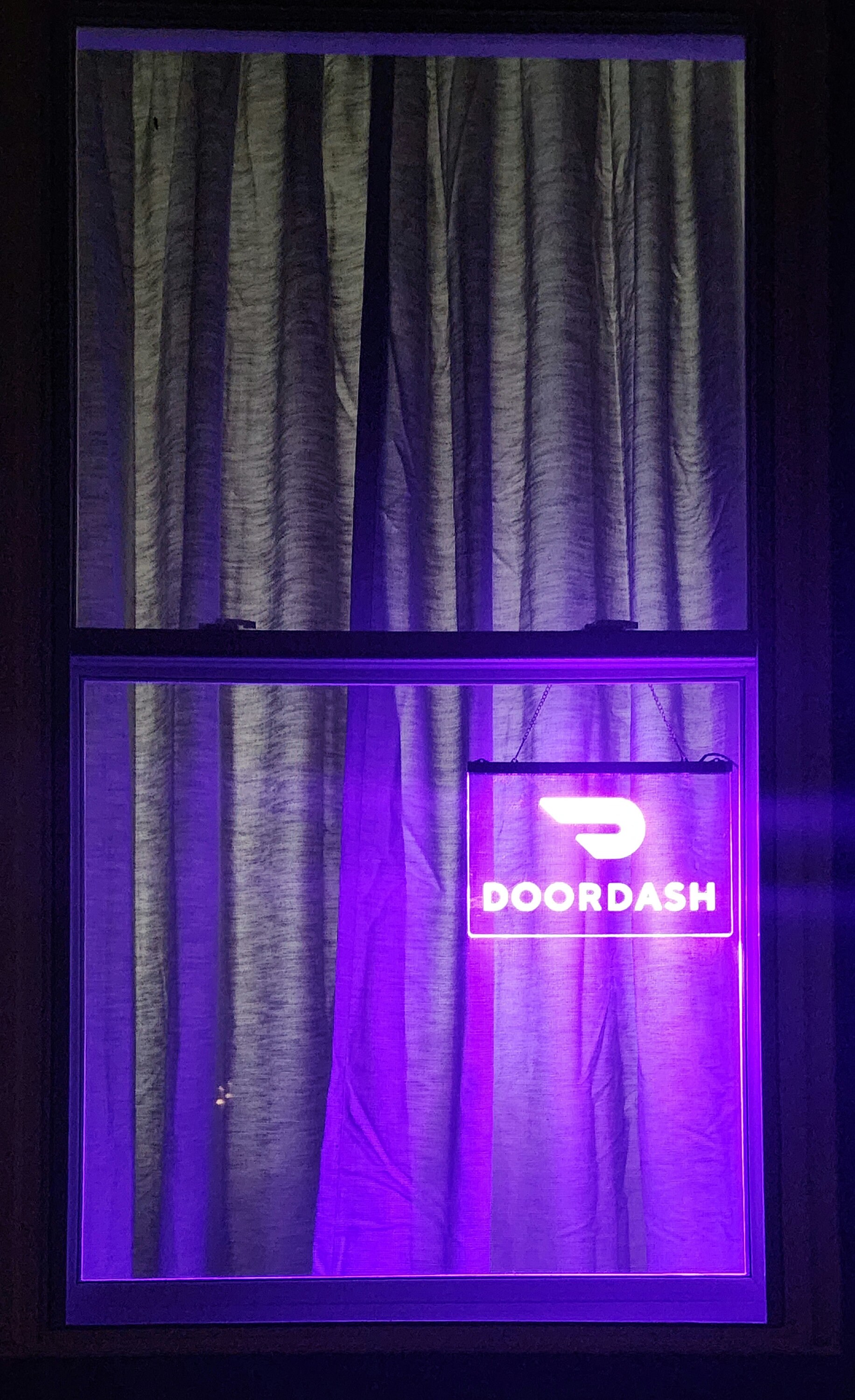 LED Delivery Service Window Sign Doordash Instacart Uber Grubhub Shipt ...