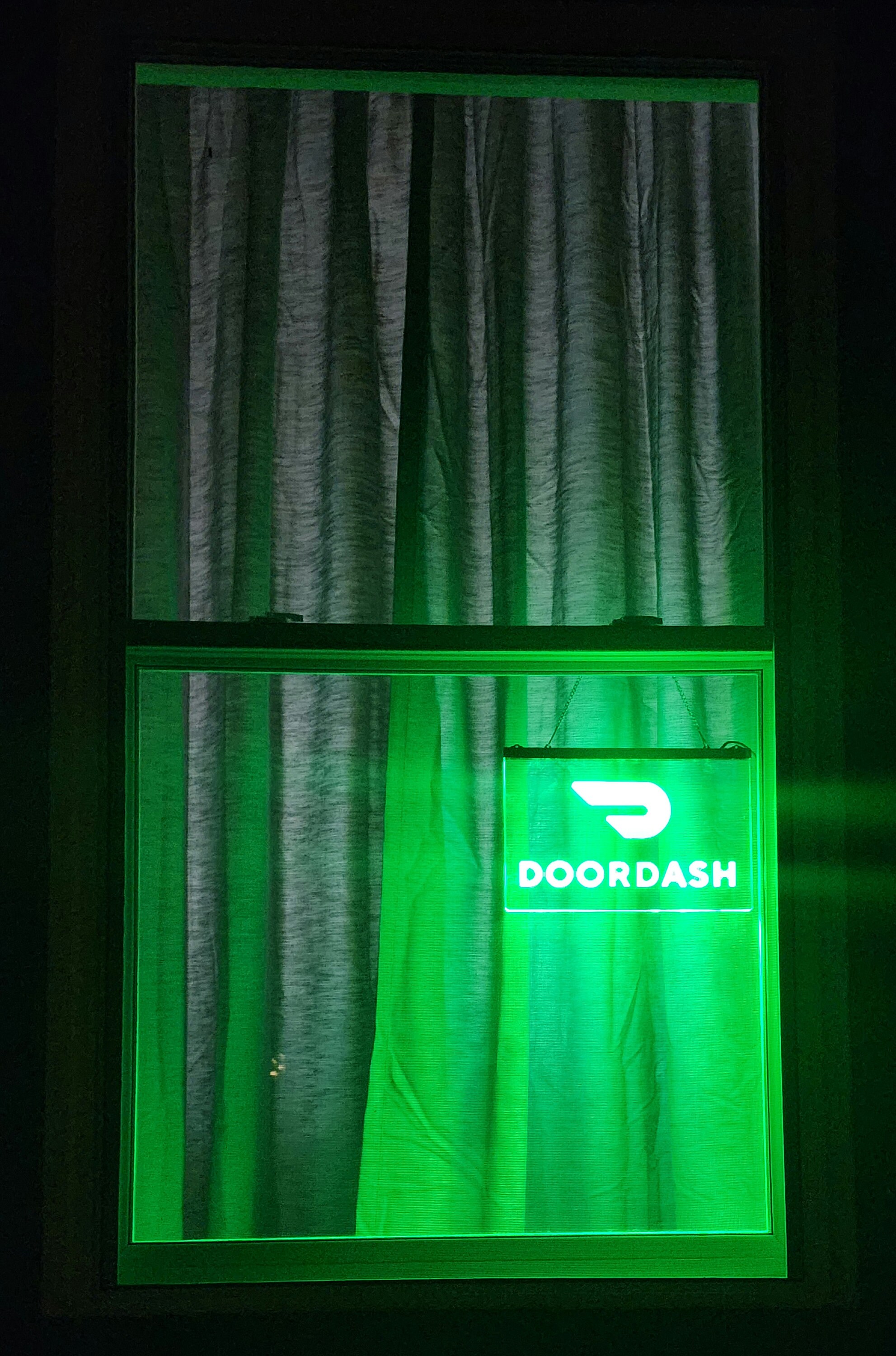 LED Delivery Service Window Sign Doordash Instacart Uber Grubhub Shipt ...