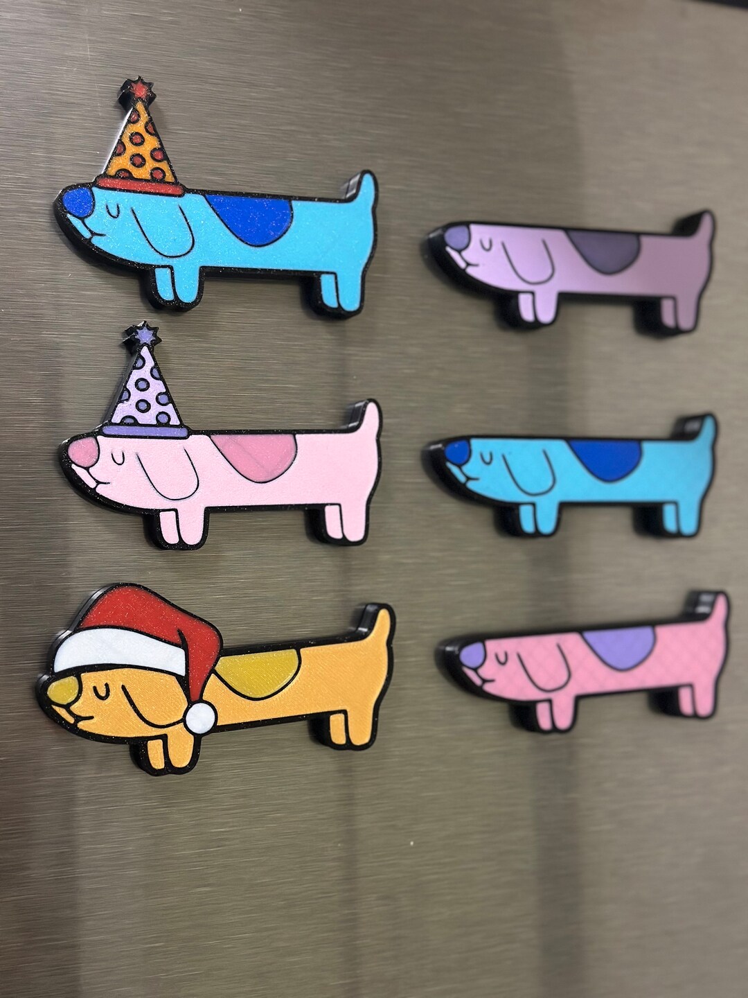 Bluey New Years Longdogs Fridge Magnet, Keychain, Sticker. LIMITED ...