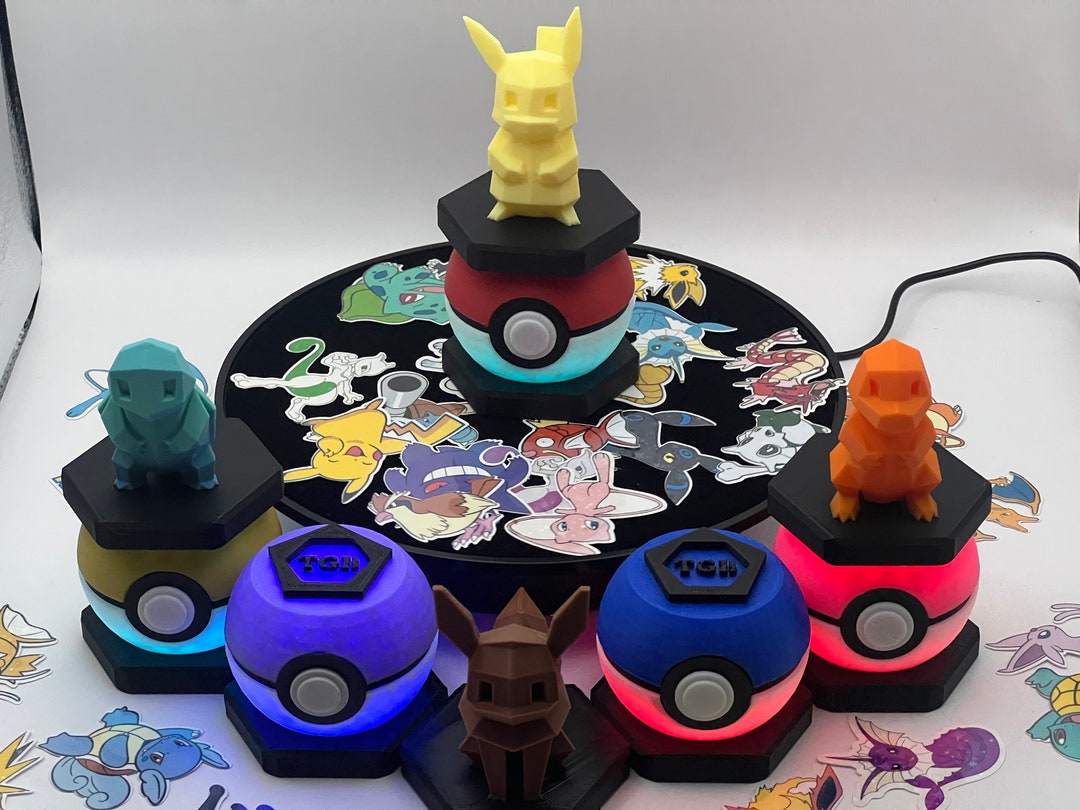 Pokemon Night Lights, Display, Toy, RGB LED - Etsy Australia