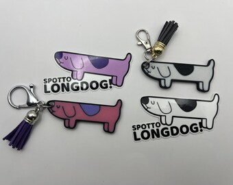 Mini Long Dog Keychain Bluey Inspired - Etsy