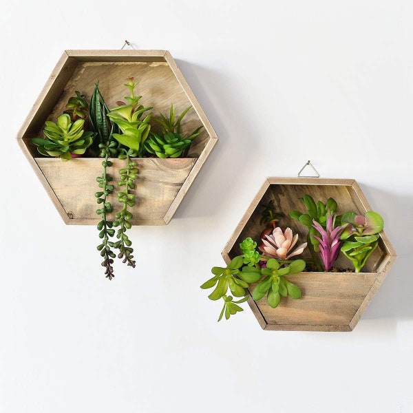 Geometric Wall Planter - Etsy