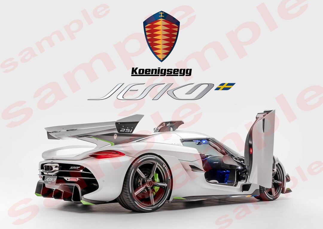 Koenigsegg Jesko A3 Size Poster Print High Quality Print Dream Car Wall ...