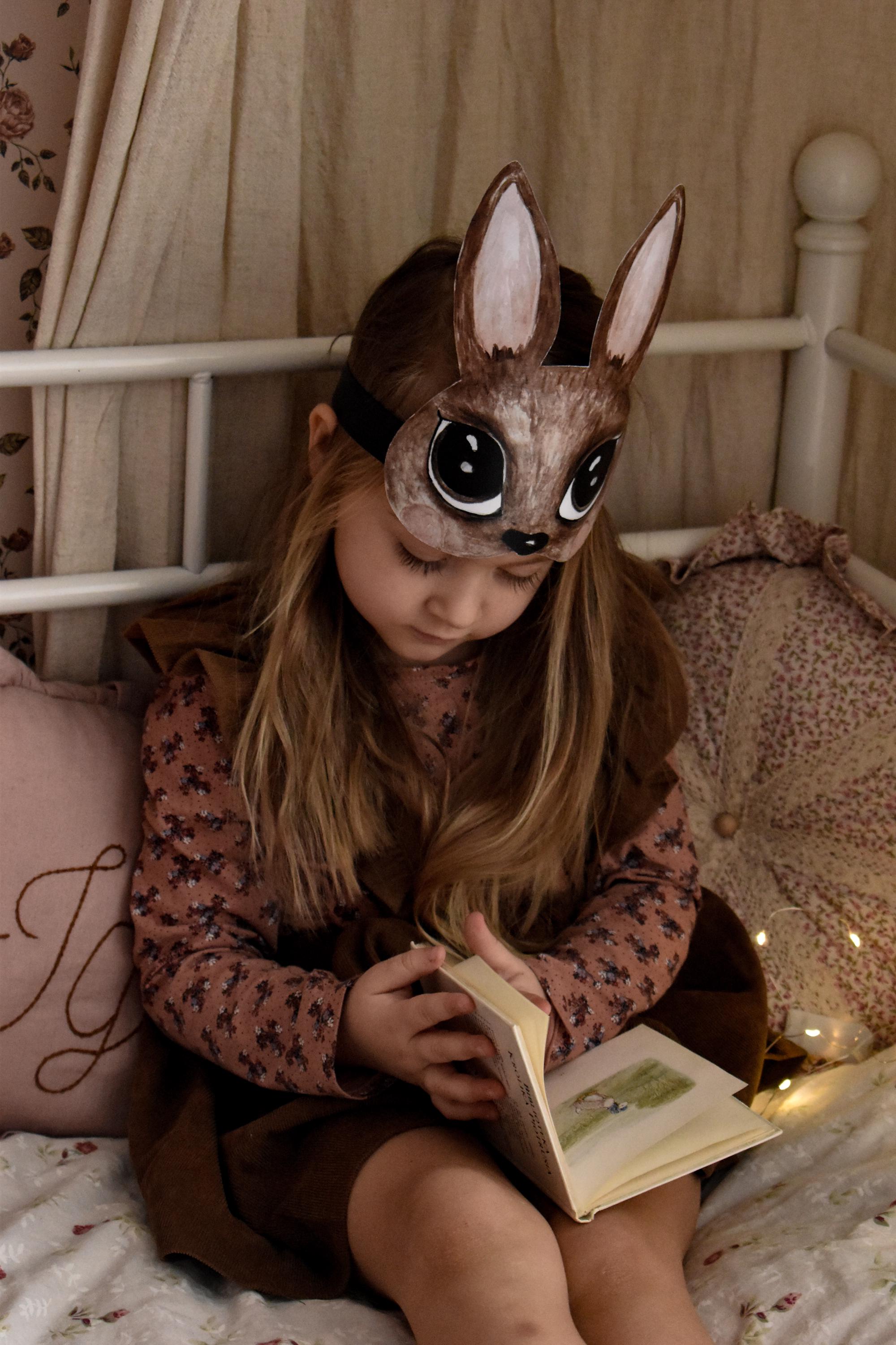 Hare Mask, Printable Mask, Diy Project, for Kids, Decorations, Birthday ...
