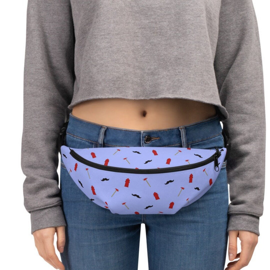 Firefighter Pattern Fanny Pack for Fireman Wife Daughter or Girlfriend ...