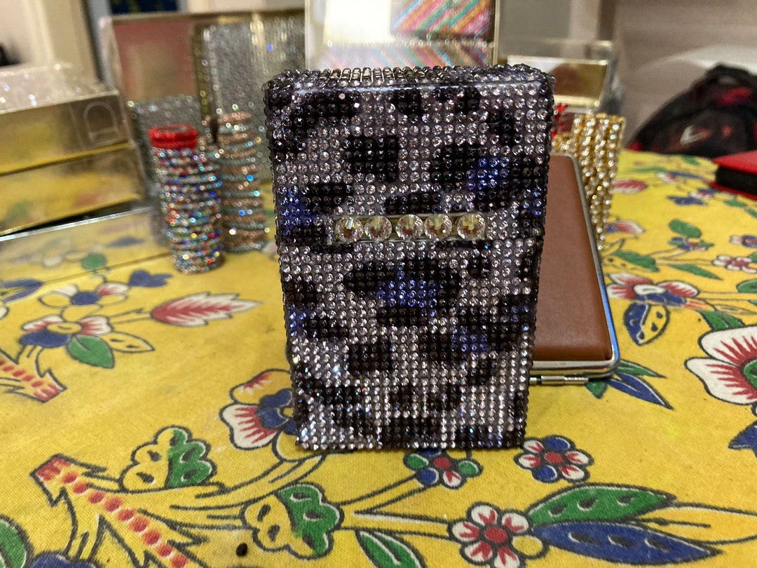 Bling Glam Cigarette Box Rhinestone Handmade Special Gift Crafts ...