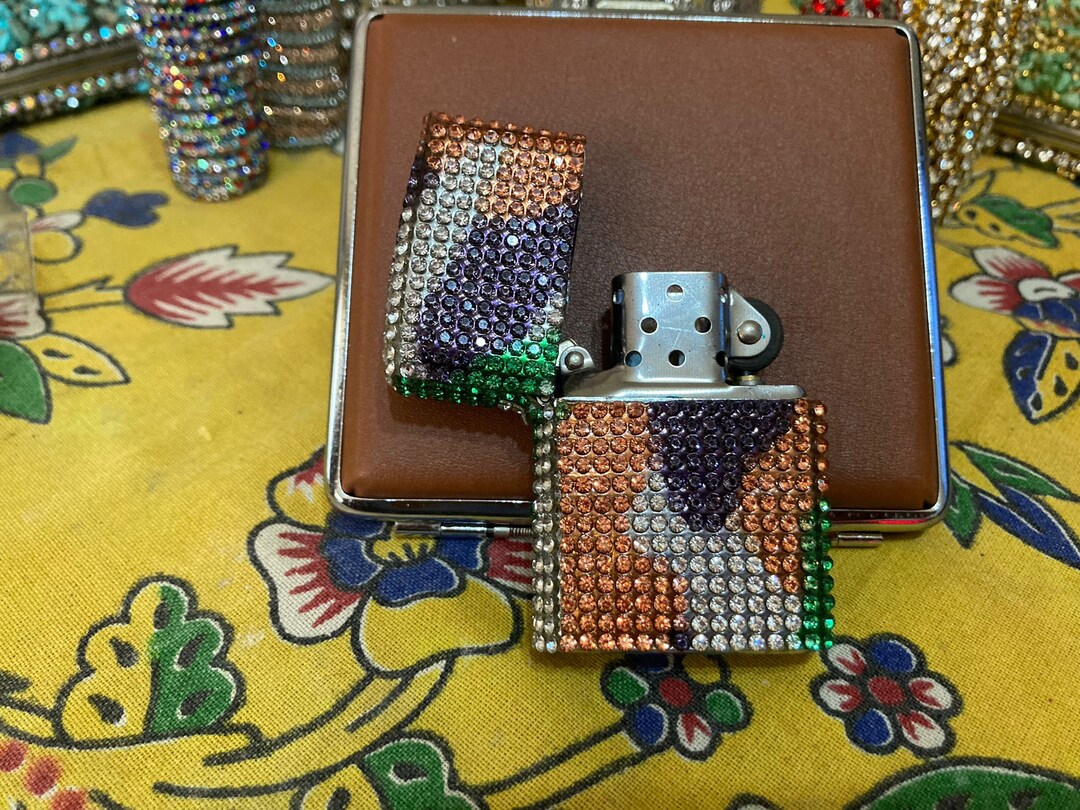 Blıng Glam Rhineston Lighter Handmade Veneer Crafts - Etsy