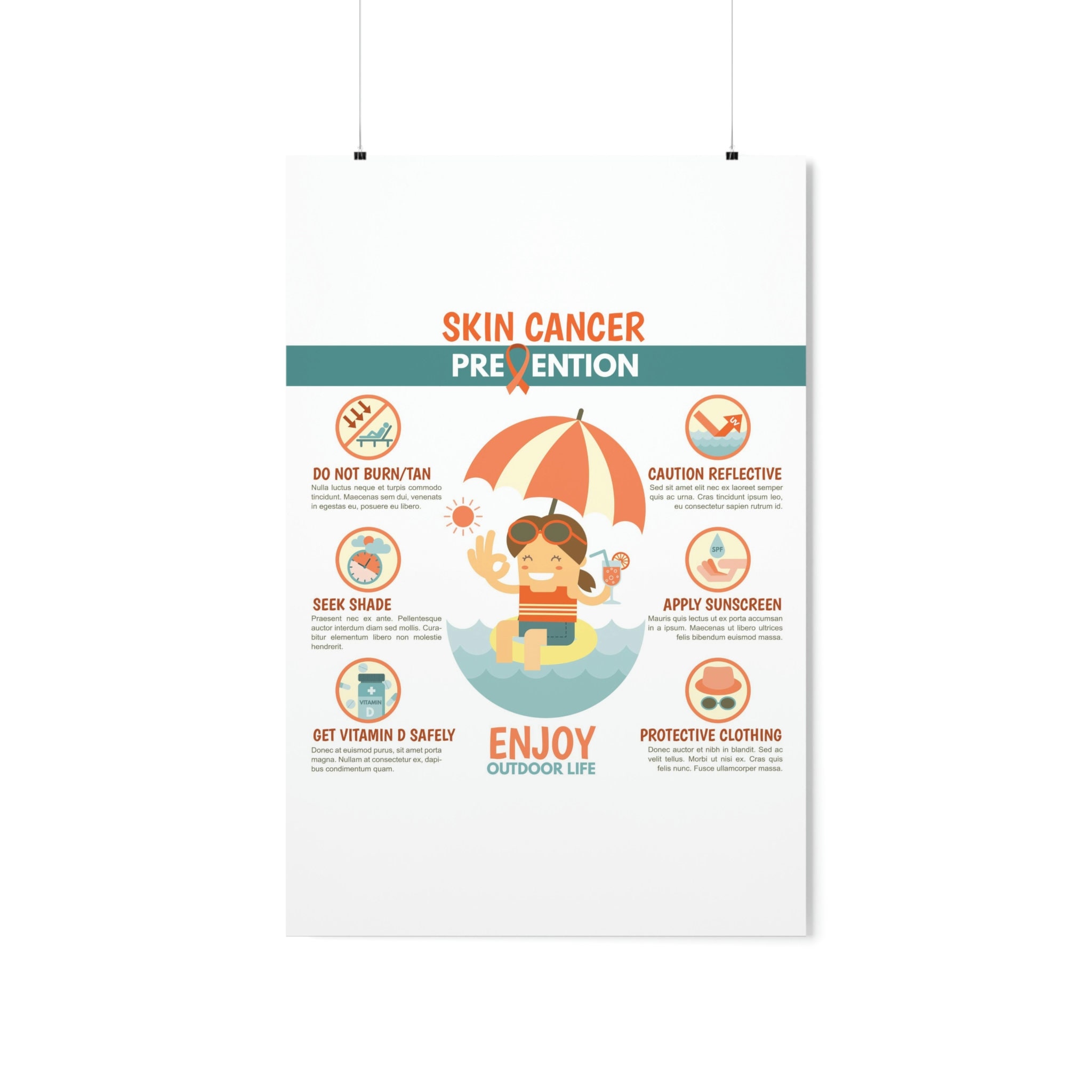 Skin Cancer Prevention Poster - Etsy Australia