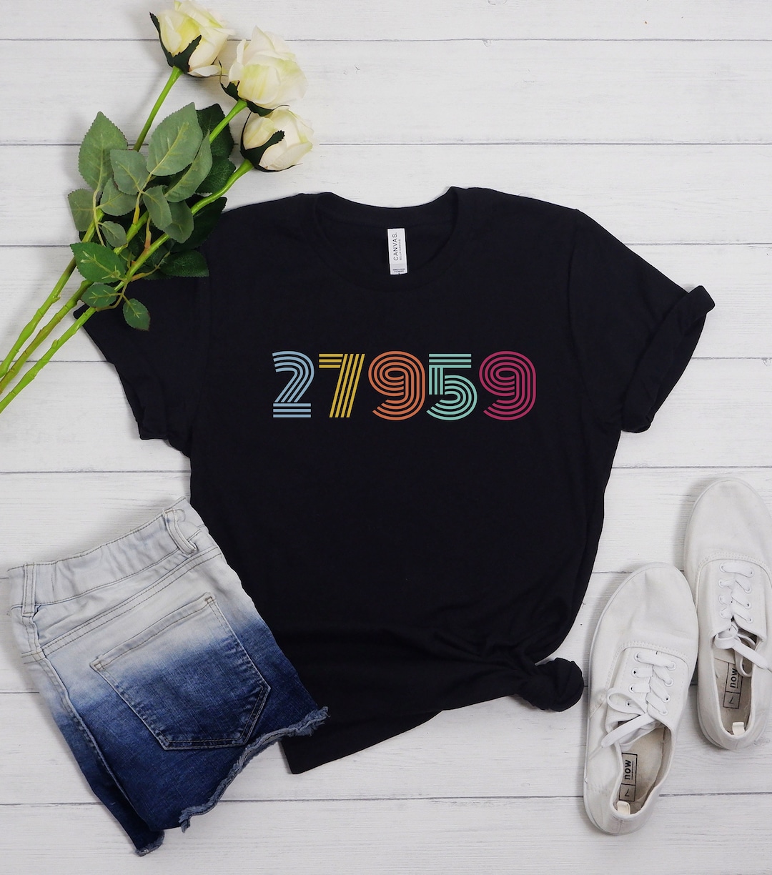 Womens T Shirt Outer Banks Zip Code T Shirt Nags Head NC Summer ...
