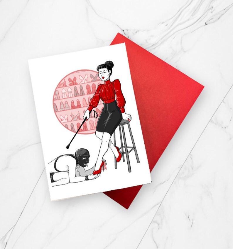 Kinky Greetings™ Heel Worship Card Shoe Fetish Worship Etsy