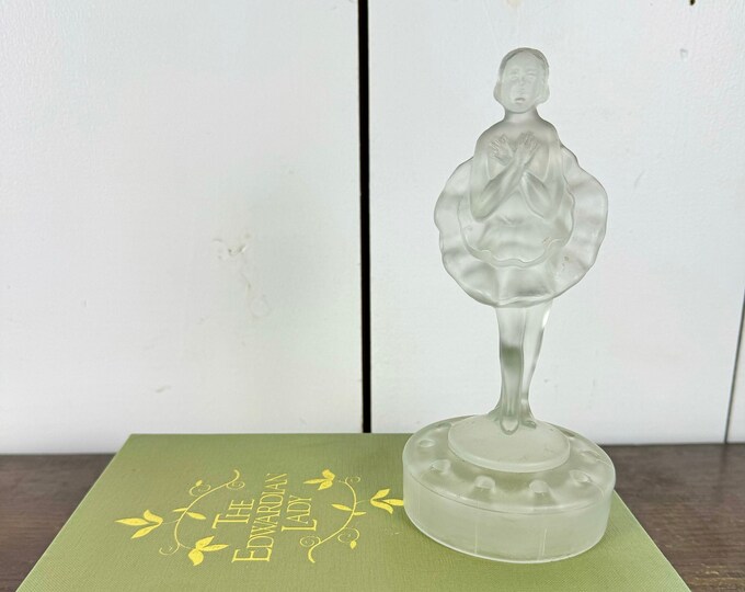 Vintage Figural Ballerina Flower Frog / 1930s Dancing Girl Statue ...