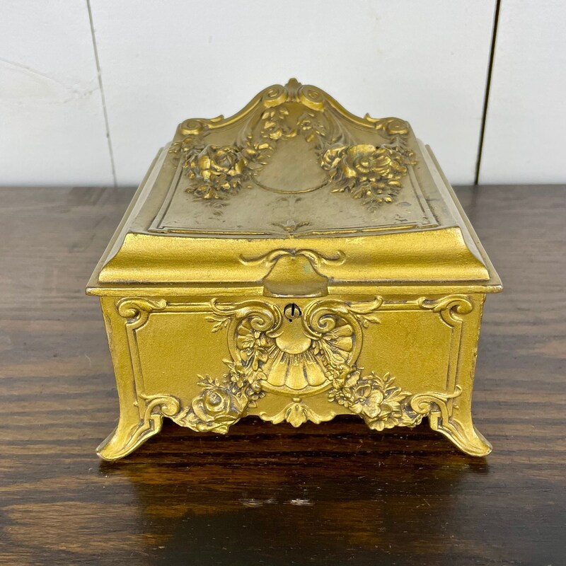 Antique Jewelry Box - Etsy